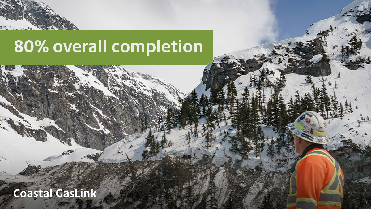 At 80% overall completion, Coastal GasLink on track to support delivery ...